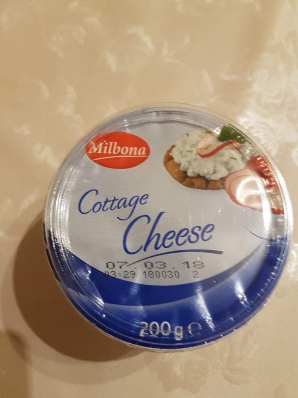Podrobné informace o potravině Milbona Cottage cheese