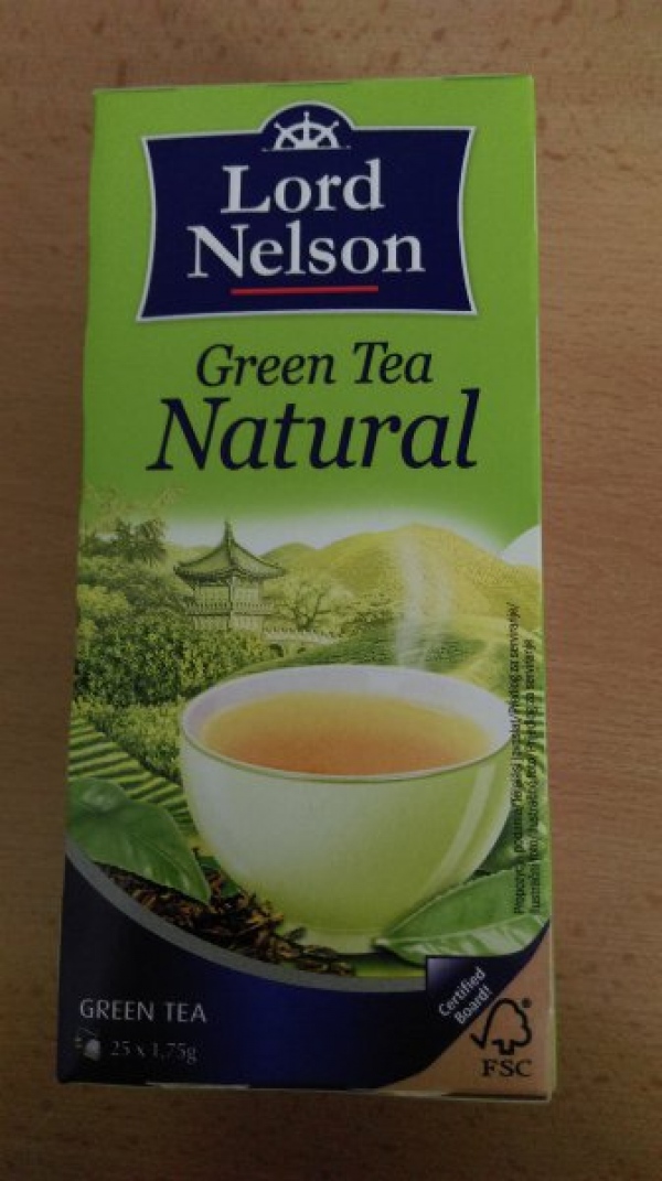 Podrobné informace o potravině Lord Nelson Green Tea Natural