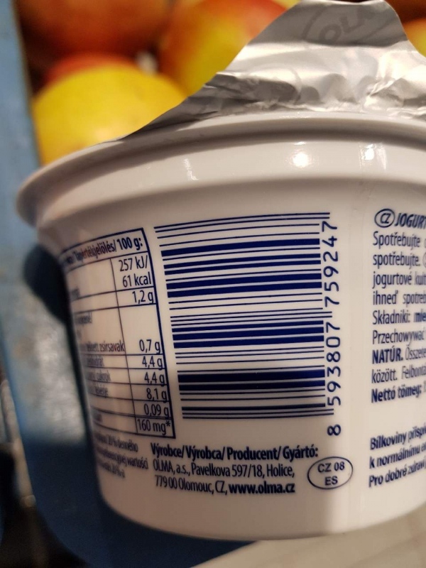 Podrobné informace o potravině OLMA Protein jogurt bílý